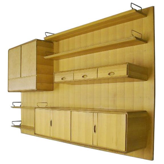 Italian Floating Wall Unit at 1stDibs