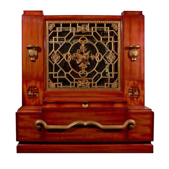 Gilded Chinoiserie Console by James Mont at 1stDibs