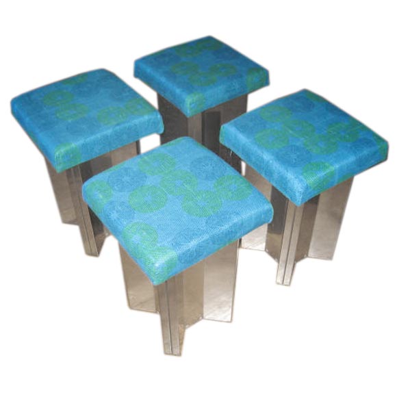 A Set Of Four Ottomans Attributed to Jansen at 1stDibs