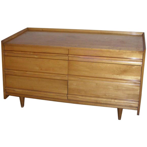 Solid Maple Credenza at 1stDibs