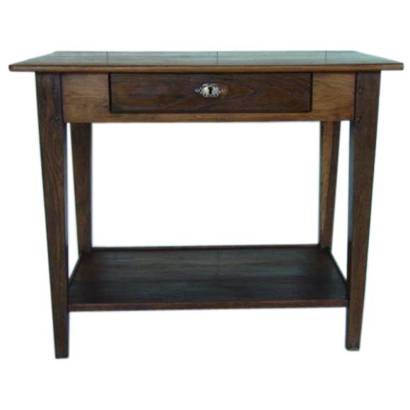 American Oak Mission End Table at 1stDibs