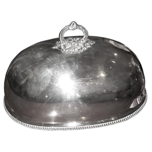 Silverplated Dome Cover at 1stDibs