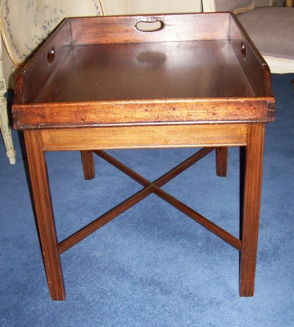 George III Walnut Butler’s Tray Table at 1stDibs