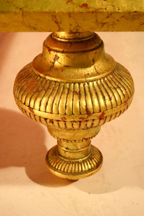 Gold leaf cocktail table by Monteverdi-Young for Danny Thomas at 1stDibs