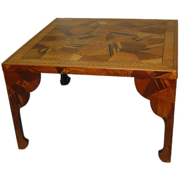 An Extraordinary Japanese Parquetry Table at 1stDibs