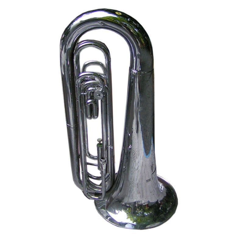 A Chrome Band Musical Instrument at 1stDibs