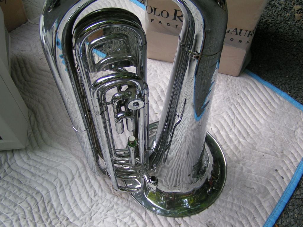 A Chrome Band Musical Instrument at 1stDibs