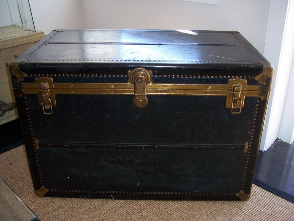 Oversized Vintage Travellers Trunk For Sale at 1stDibs