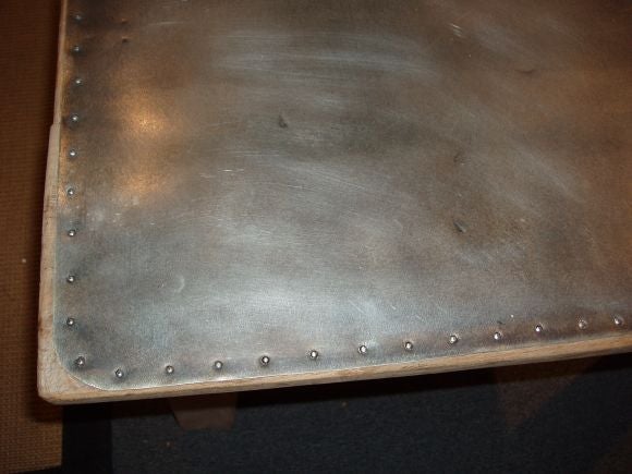 Zinc Top Dining Table at 1stDibs
