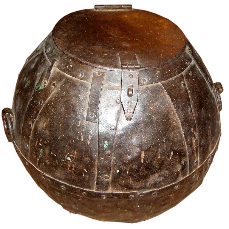Iron Storage Bin at 1stDibs