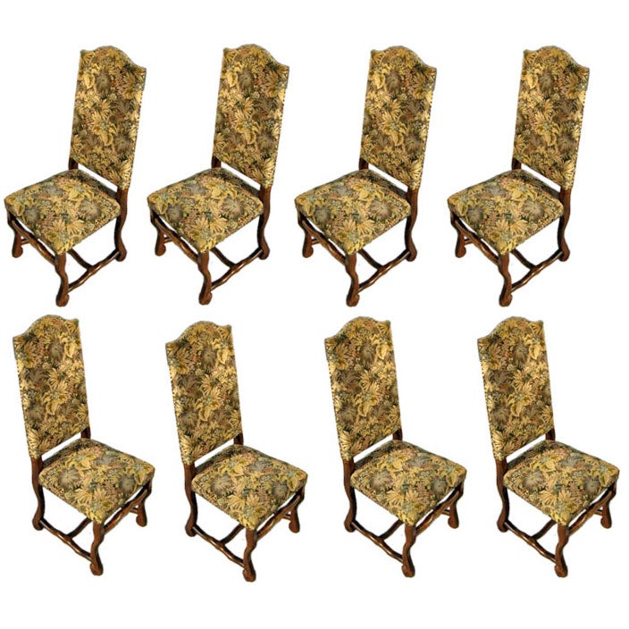 Set of 8 Dining Room Chairs at 1stDibs