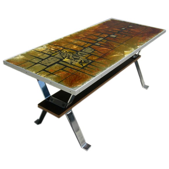 Mid Century Cubist Jazz Coffee Table at 1stDibs