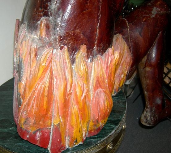 Incredible Carved Wooden Devil at 1stDibs