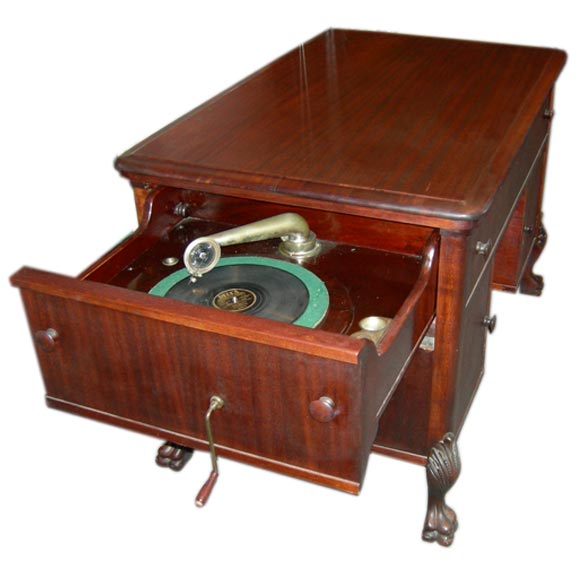 Grafonola Parlour Victrola Desk at 1stDibs