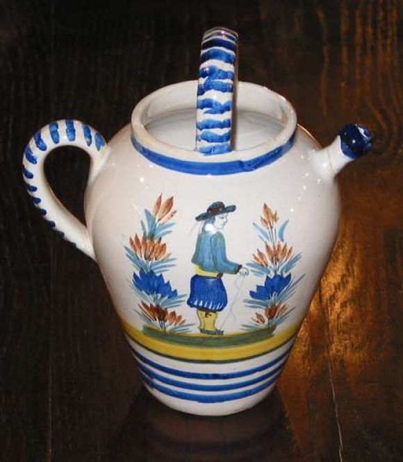 19th/20th Century Henriot Quimper Pot at 1stDibs