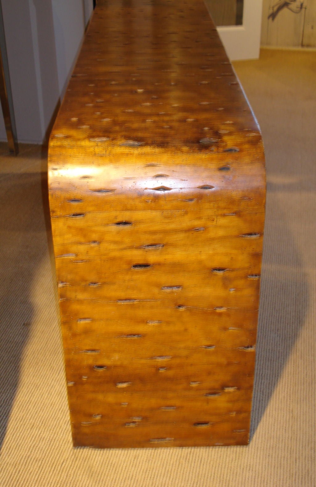 Cactus Wood Waterfall Console at 1stDibs