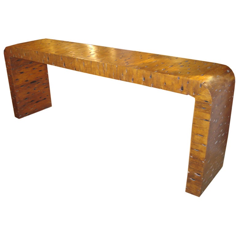 Cactus Wood Waterfall Console at 1stDibs