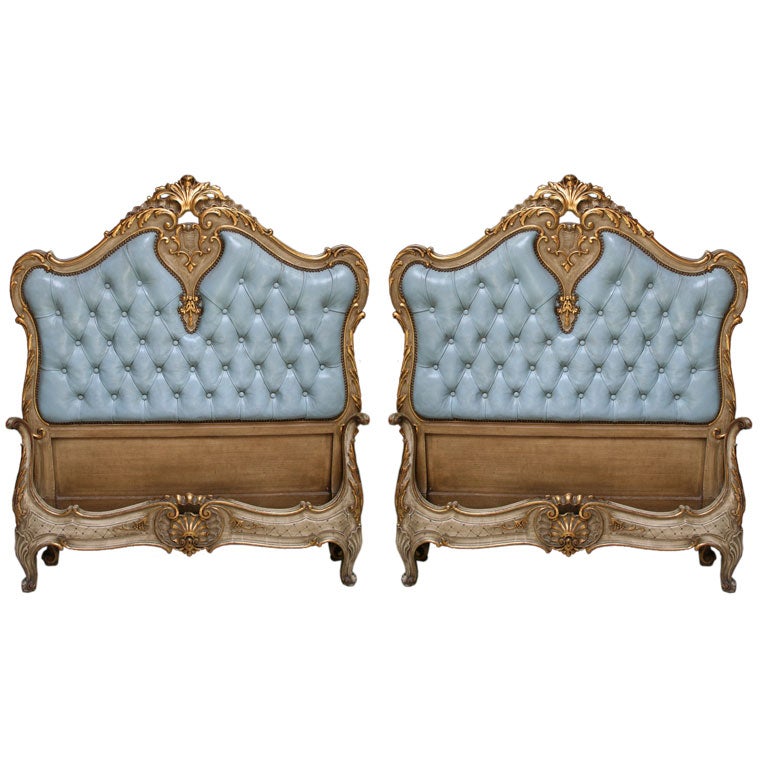 Pair of 19th c. French Single Beds at 1stDibs