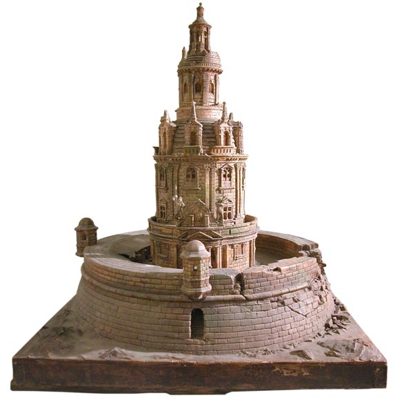 A Plaster Model of a Castle at 1stDibs
