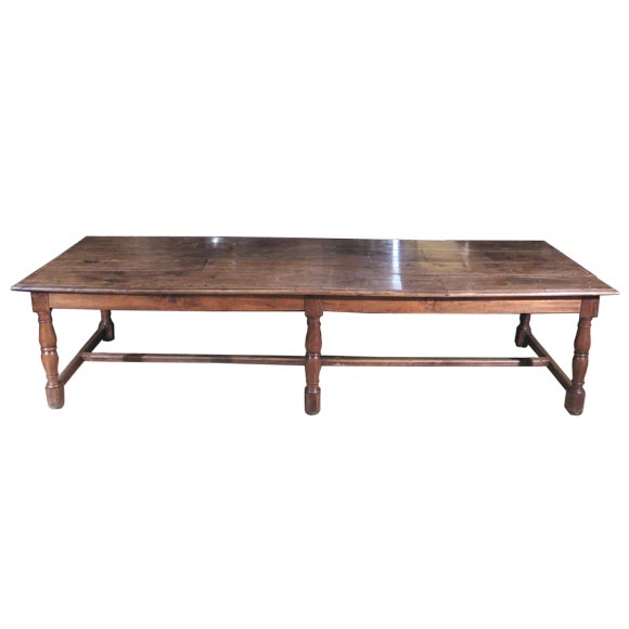 A Very Large Walnut Library or Dining Table at 1stDibs