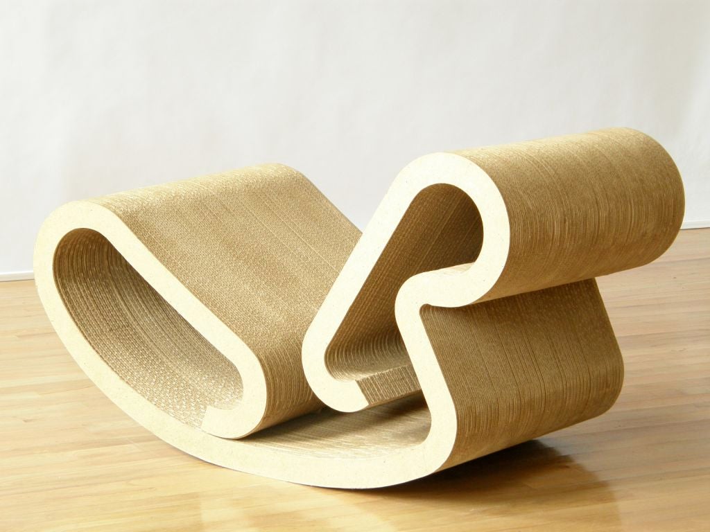 Frank Gehry rocking chaise at 1stDibs | frank gehry – rocking chaise