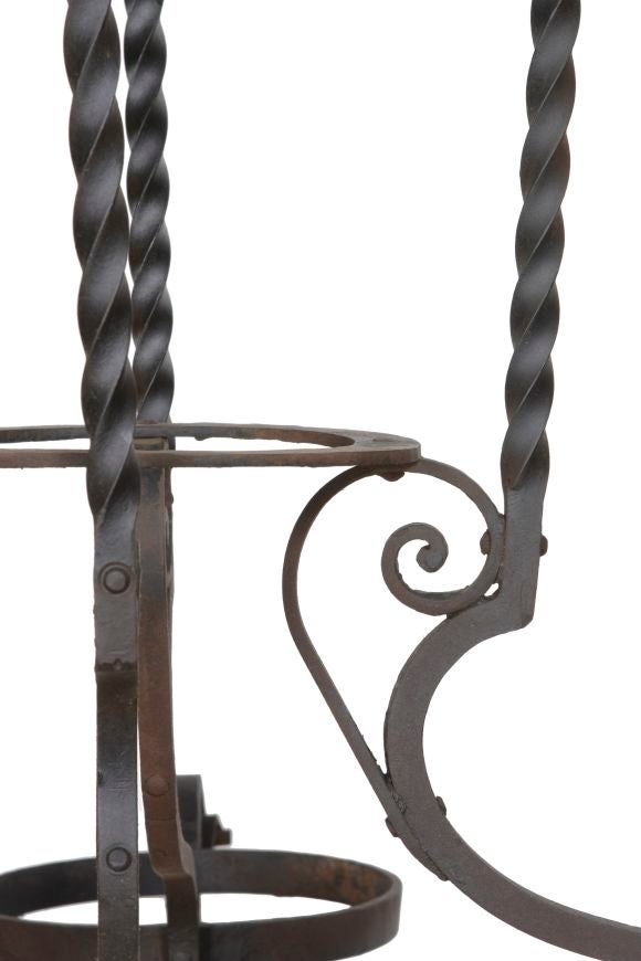 Wrought Iron Plant Stand at 1stDibs