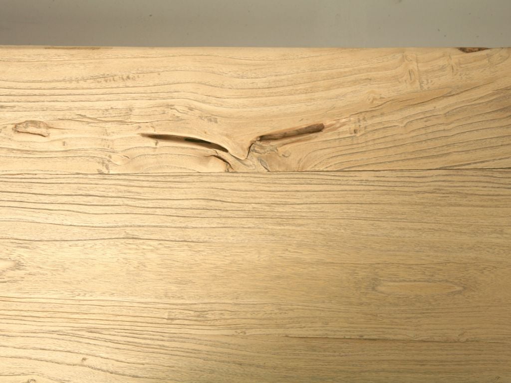 Bleached Elm Wood Dining Table at 1stDibs | bleached elm furniture ...