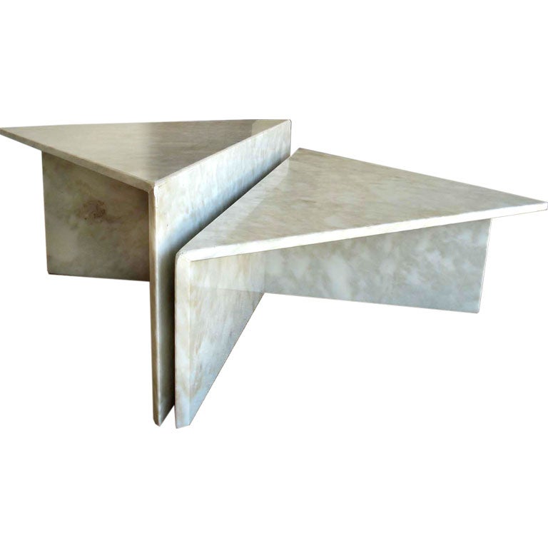 Modular Marble Coffee Table. at 1stDibs | split coffee table, split ...
