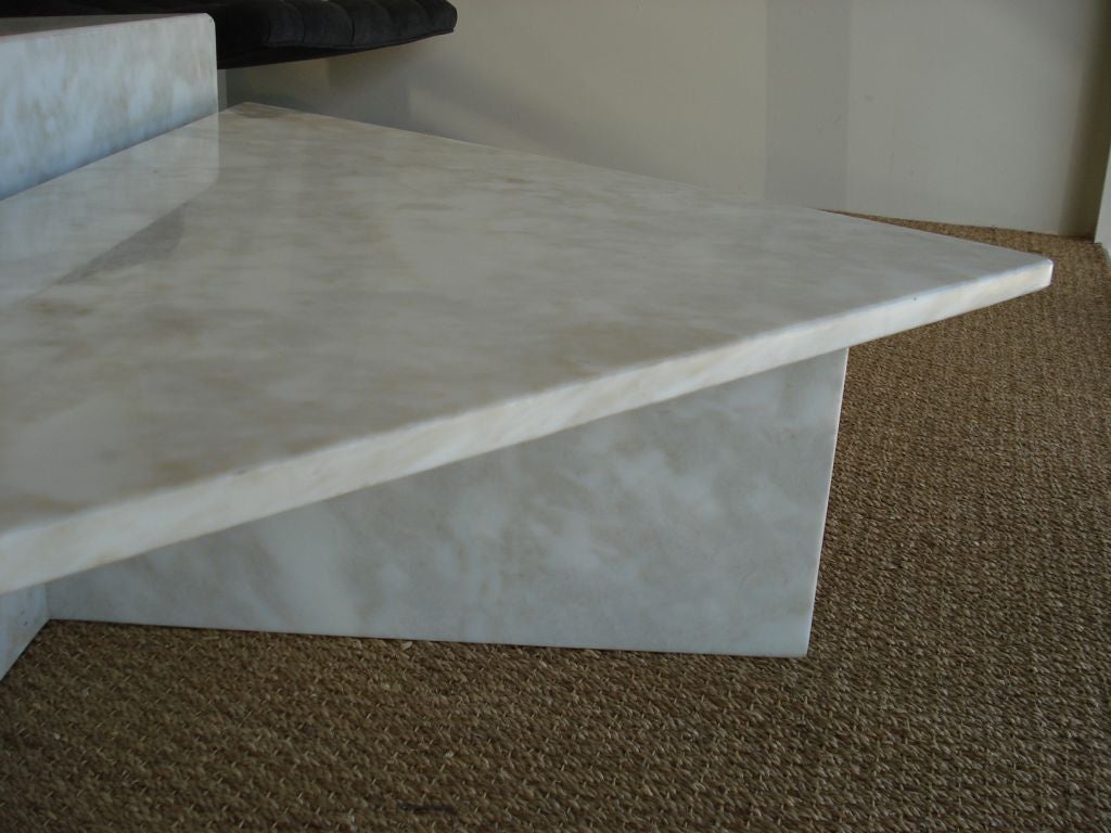 Modular Marble Coffee Table. at 1stDibs | split coffee table, split level coffee table, split ...