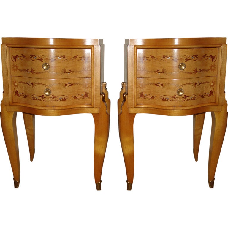 Fine Pair of French Night Stands. at 1stDibs