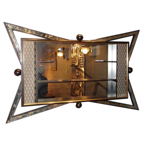 A "50s" Atomic Style Mirror. American at 1stDibs