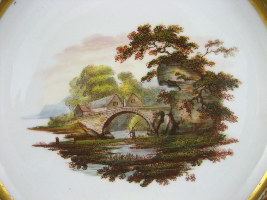 Derby Landscape of "Near Stowport, Worcestershire", c. 1810 For Sale at ...