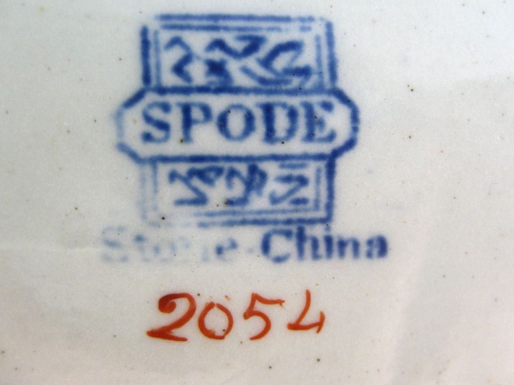 Pair of 19th Century Spode Stone China Covered Vegetable Dishes For ...