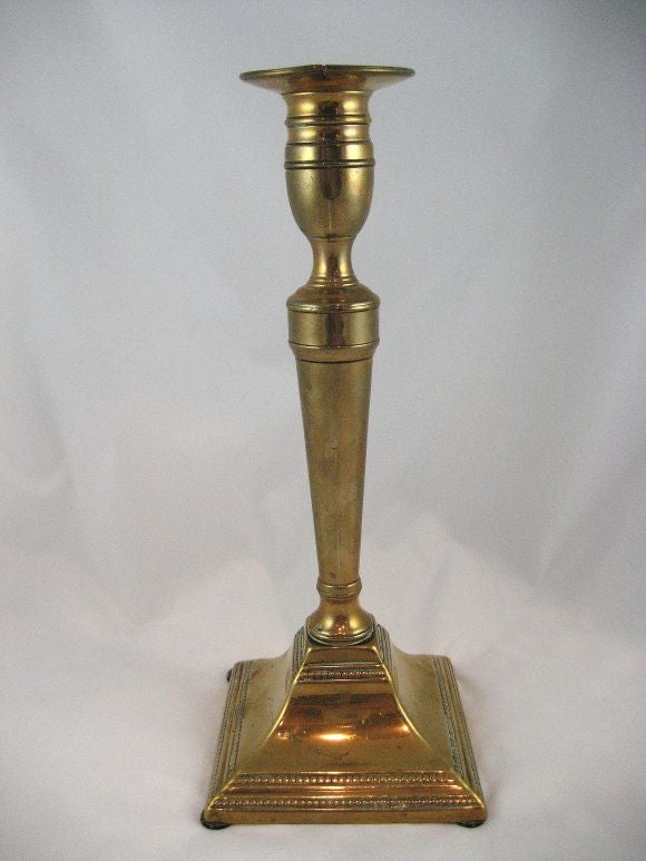 Pair of Georgian Brass Candlesticks, c. 1795 at 1stDibs