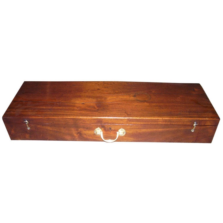 19TH CENTURY MAHOGANY GUN CASE For Sale at 1stDibs