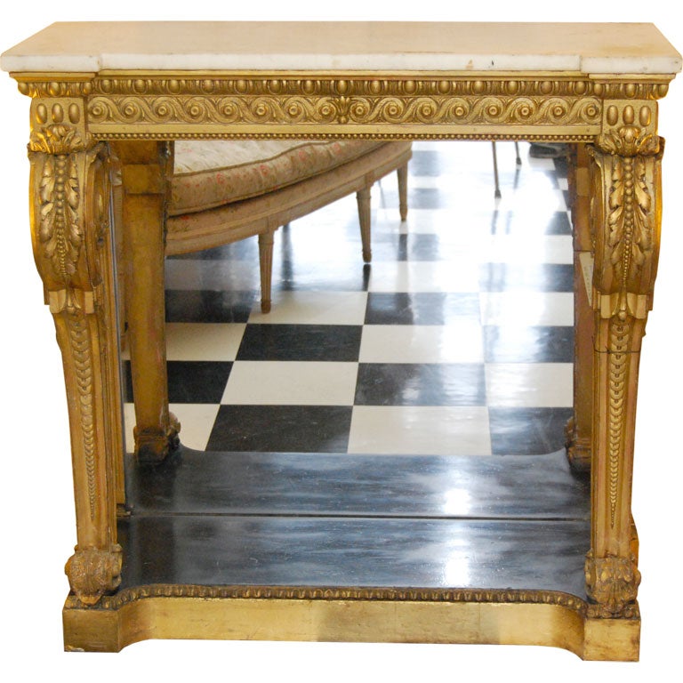 English Gilded Pier Table at 1stDibs