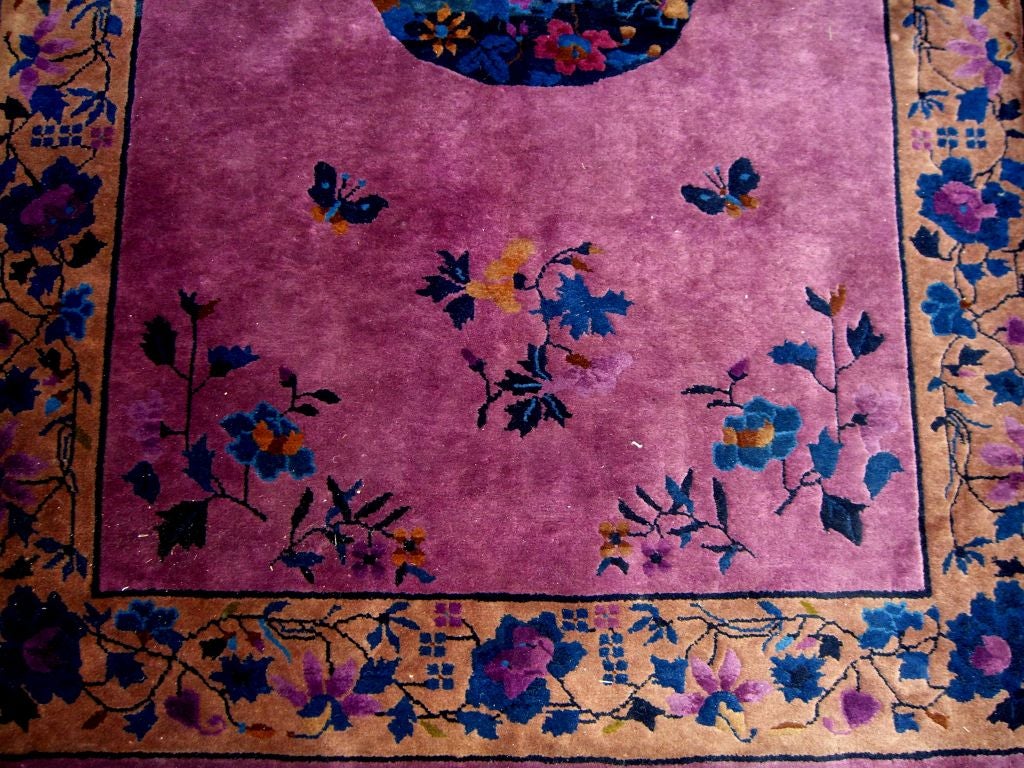 Walter Nichols art deco Chinese rug in good condition at 1stDibs