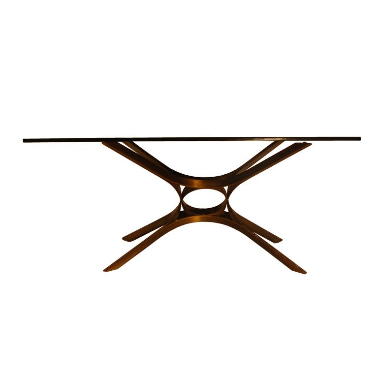 Richard Sprunger for Dunbar, Sculpted Metal Coffee Table at 1stDibs