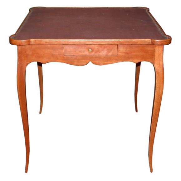 Cabriole Leg Game Table For Sale at 1stDibs