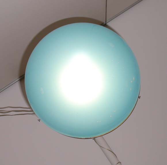 Turquoise Blue Opaline Blue Lantern Ceiling Light For Sale at 1stDibs