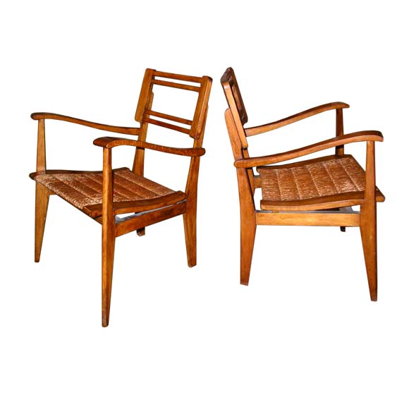 Pair of 50's Chairs For Sale at 1stDibs