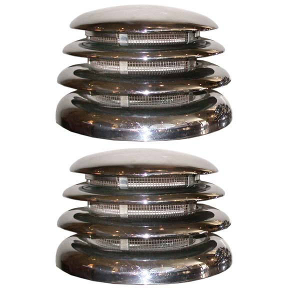 Pair of Chrome Covers For Sale at 1stDibs
