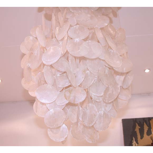 Verner Panton Double Mother of Pearl Ceiling Light at 1stDibs