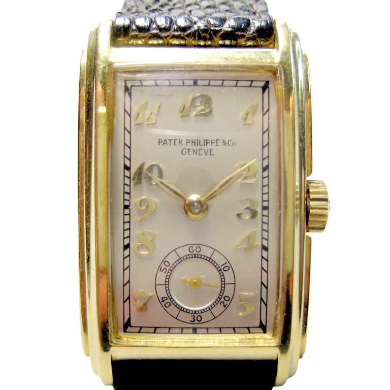 18k Yellow Gold Stepped Case by Patek Philippe Ref.# at 1stDibs