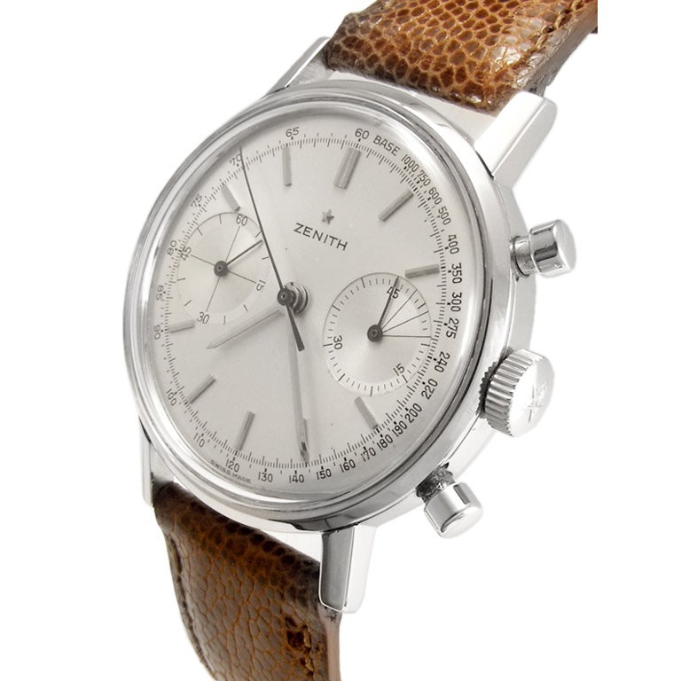 Zenith Oversized Manual Wind Chronograph c. 1960s at 1stDibs
