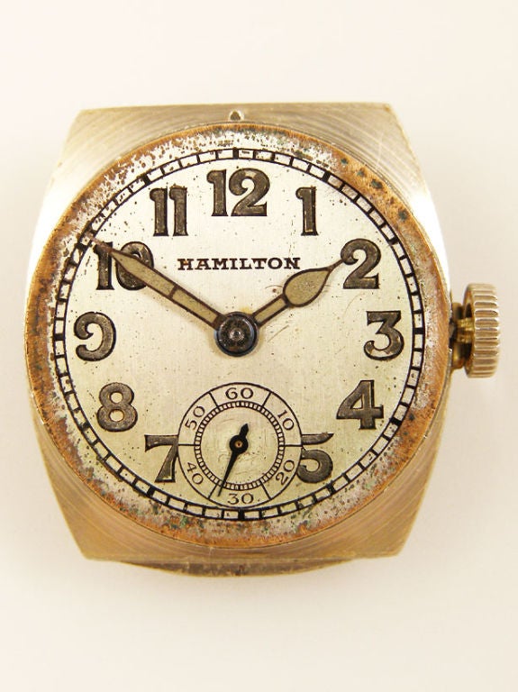 Hamilton 14K WG Flintridge c.1929 at 1stDibs