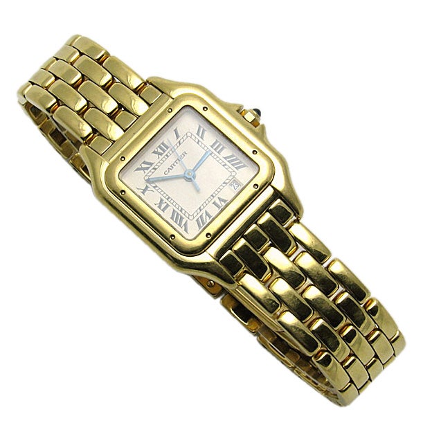 Cartier Gold Panthere Watch at 1stDibs