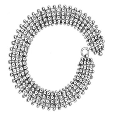 Sterling Silver Wide Victorian Collar at 1stDibs