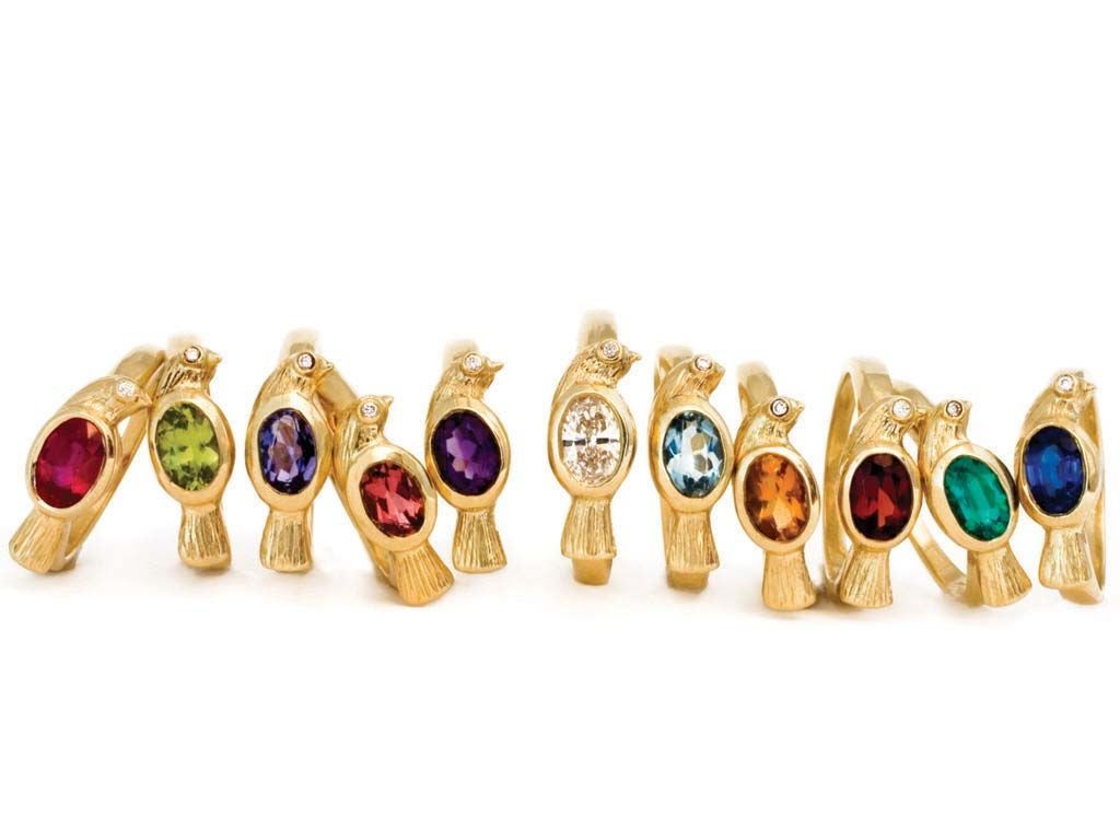 Diamond Gold Bird Ring at 1stDibs