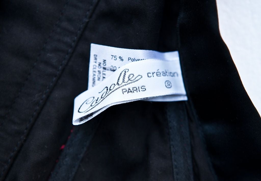 Cadolle red and black corset at 1stDibs | cadolle corset, red and black ...